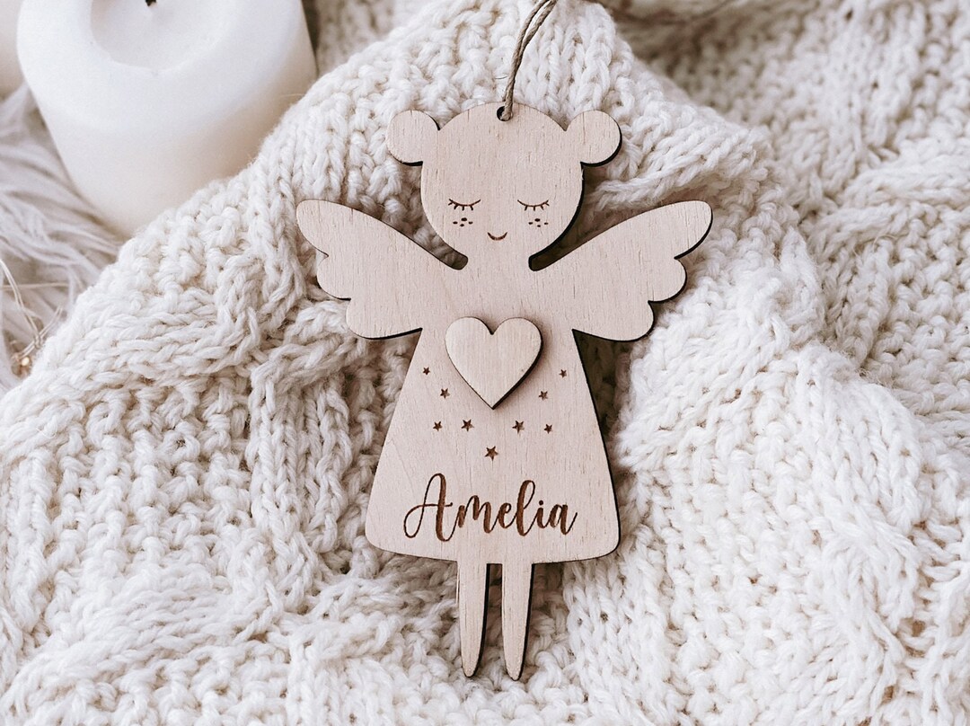 Personalized Christmas Angel With Name, Custom Christmas Tree ...