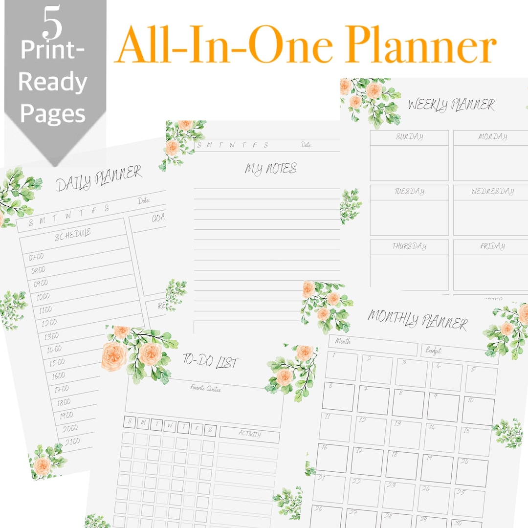 All-in-one Digital Planner - Etsy