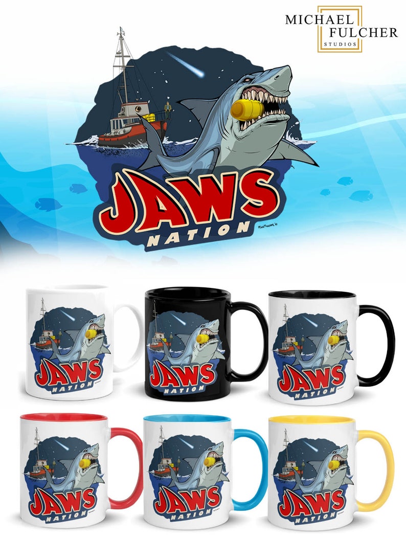 Custom Jaws Coffee Mug With Personalized Movie Quote, Choose Your Jaws ...