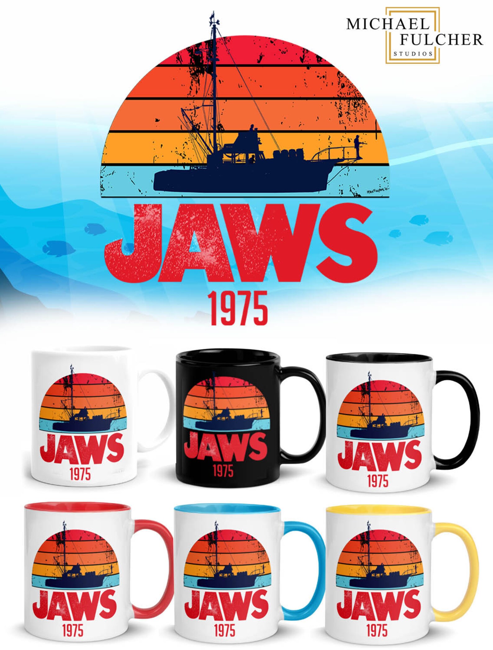 Custom Jaws Coffee Mug With Personalized Movie Quote, Choose Your Jaws ...