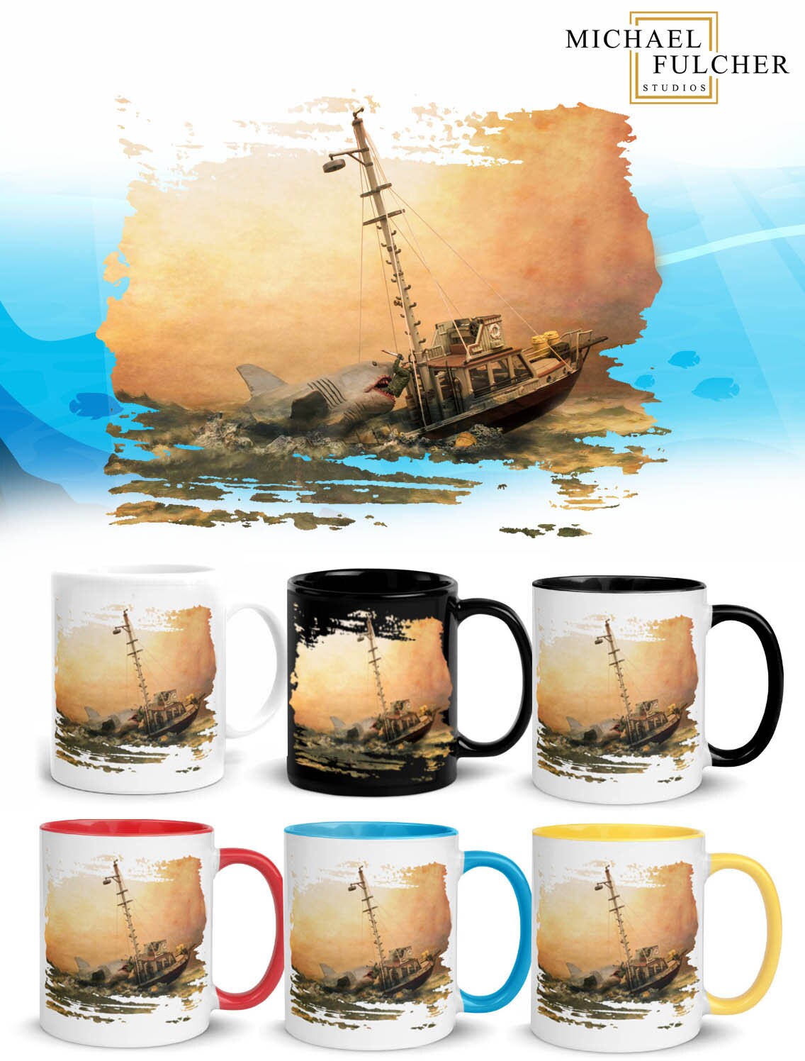 Custom Jaws Coffee Mug With Personalized Movie Quote, Choose Your Jaws ...