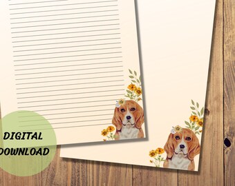 Letter Writing Stationery Dog - Etsy