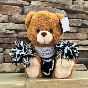 Personalized Teddy Bear With Embroidered Cheerleader Outfit - Custom ...