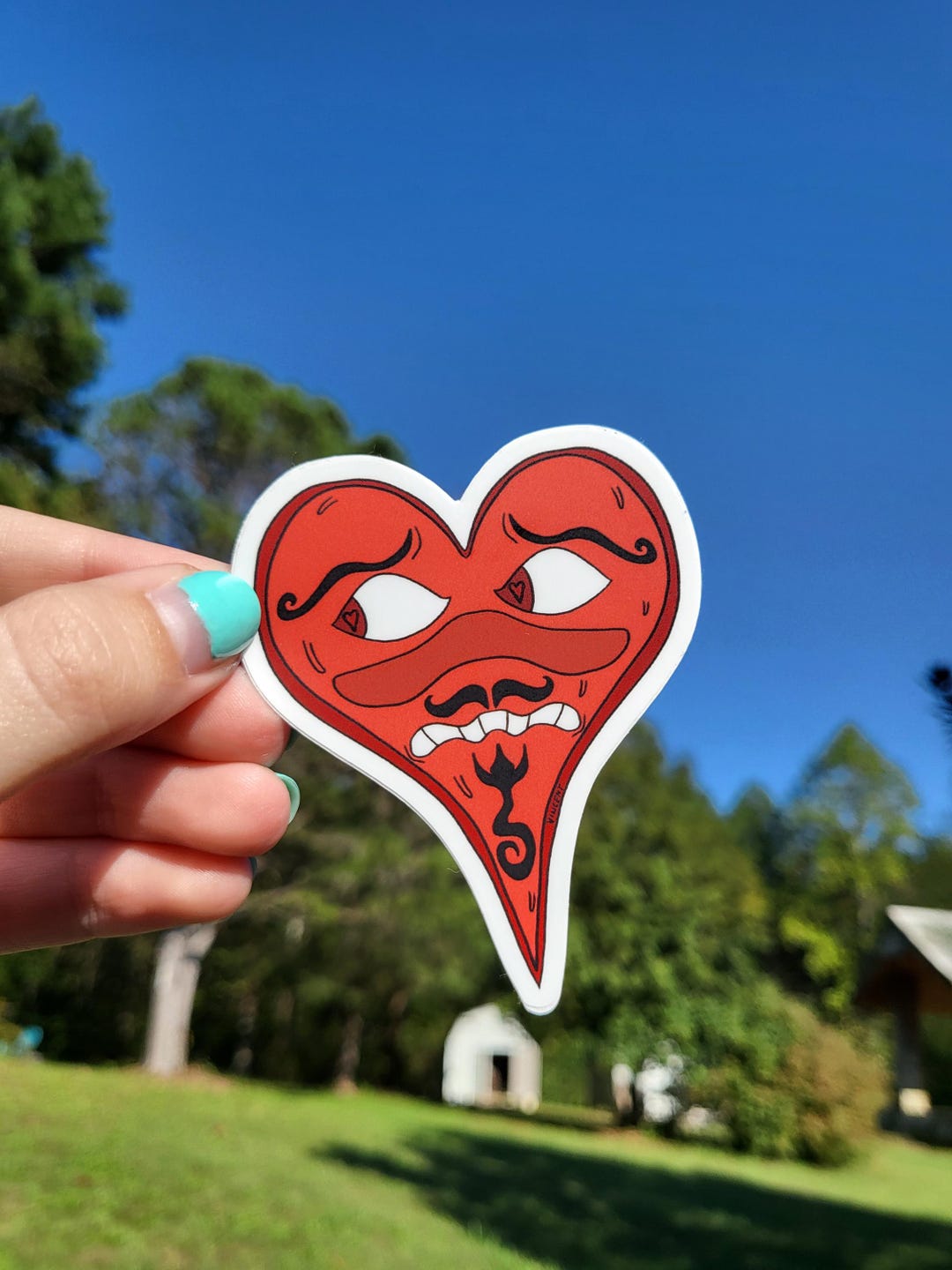 Corazón Original Vinyl Sticker - Etsy