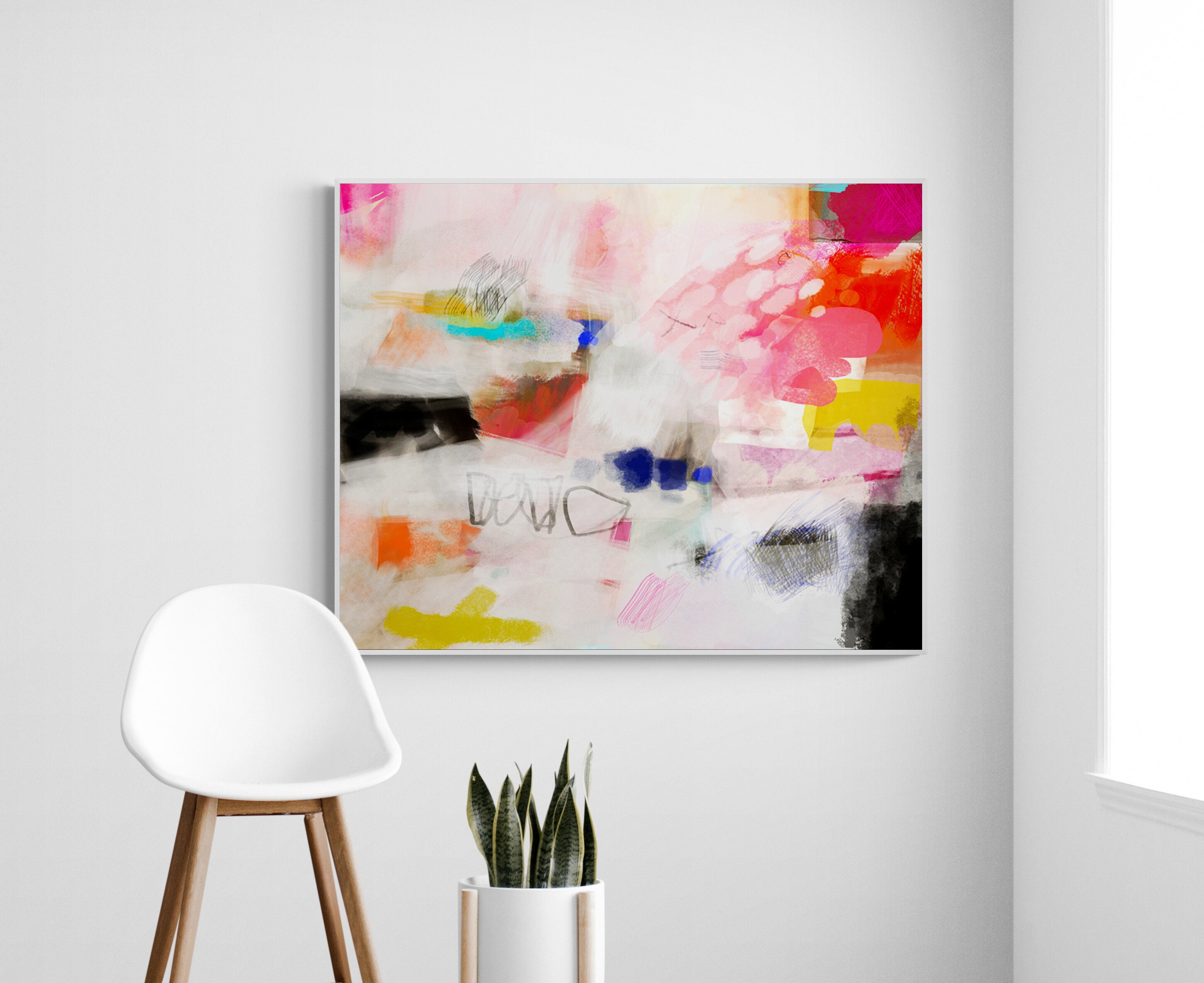 Modern Printable Abstract Painting Digital Abstract Art - Etsy