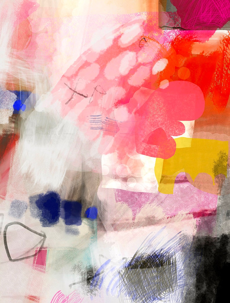 Modern Printable Abstract Painting Digital Abstract Art - Etsy
