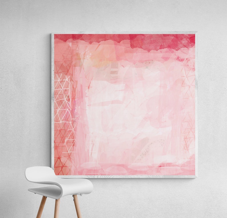 Digital Printable Abstract Art Print Light Pink Abstract - Etsy