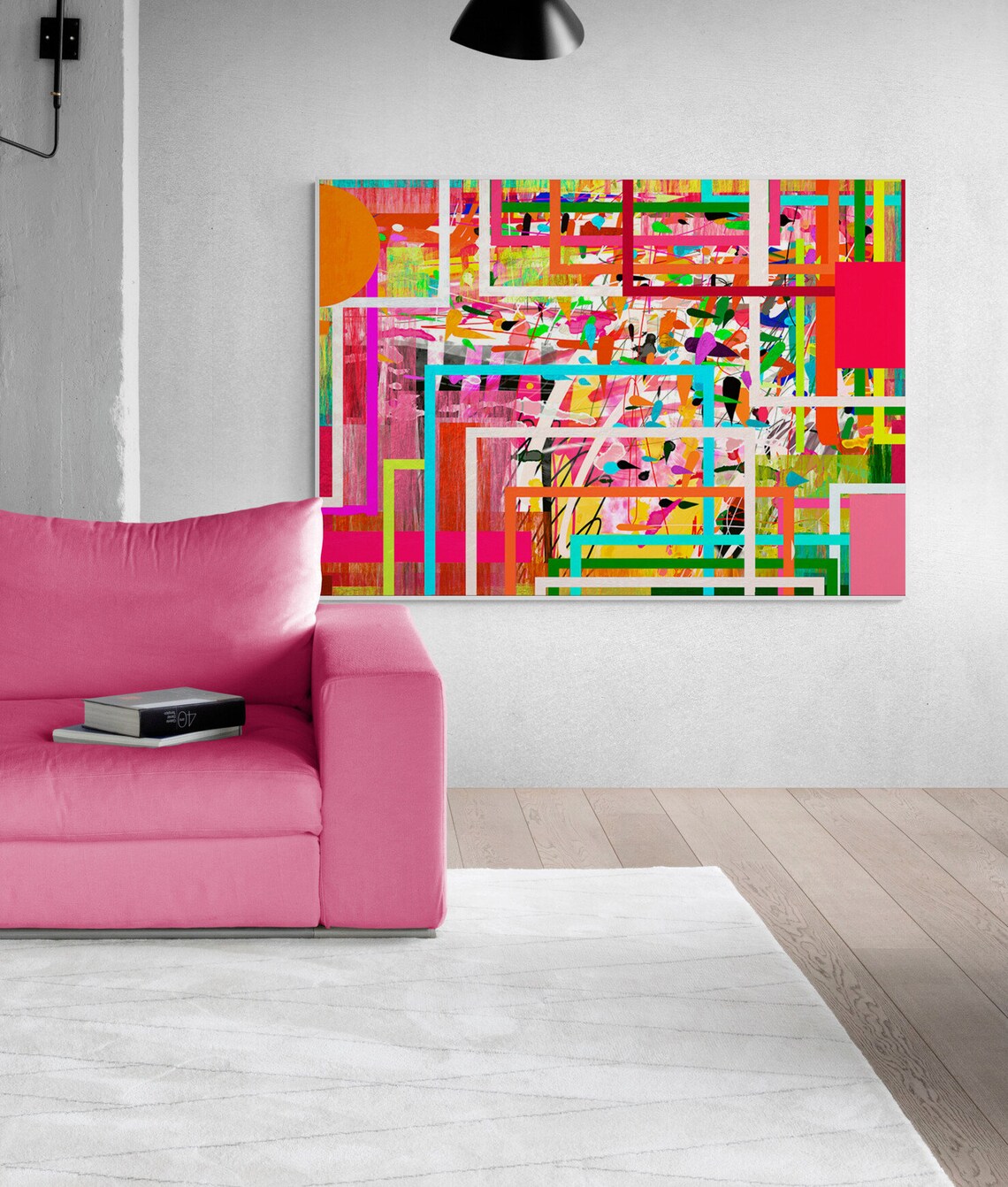 Printable Abstract Art, Colorful Abstract Painting, Digital Download ...