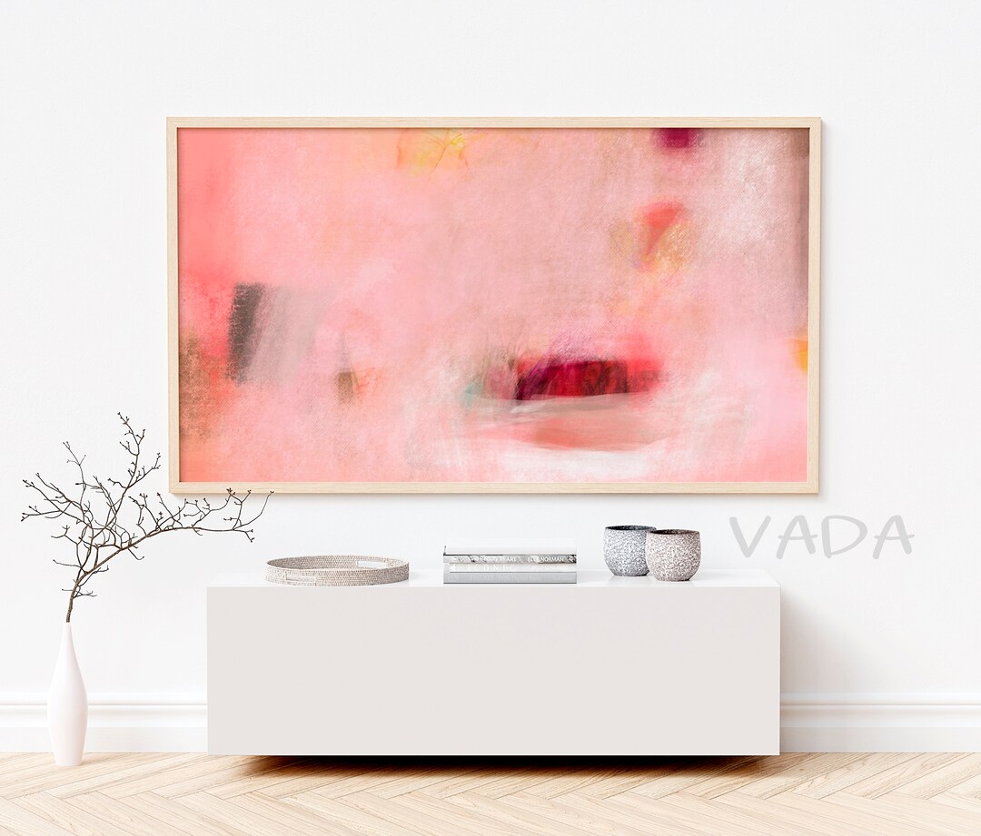 Samsung Frame TV Art, Light Pink Minimalist Digital Art for Samsung TV ...