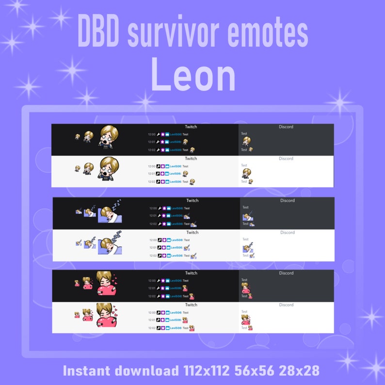 Leon S. Kennedy Emotes. Png Files. - Etsy