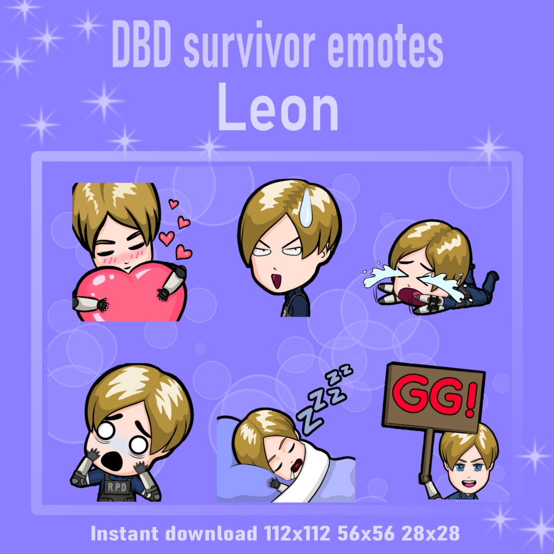 Leon S. Kennedy Emotes. Png Files. - Etsy