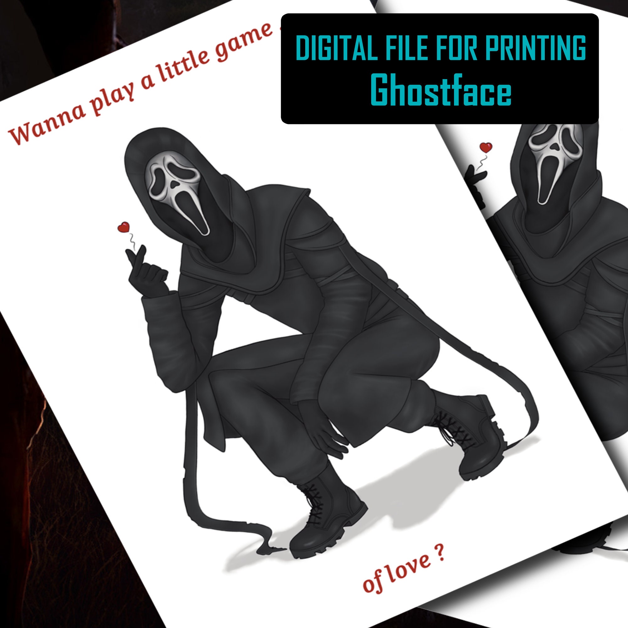 Dead by Daylight Ghostface Digital Print - Etsy
