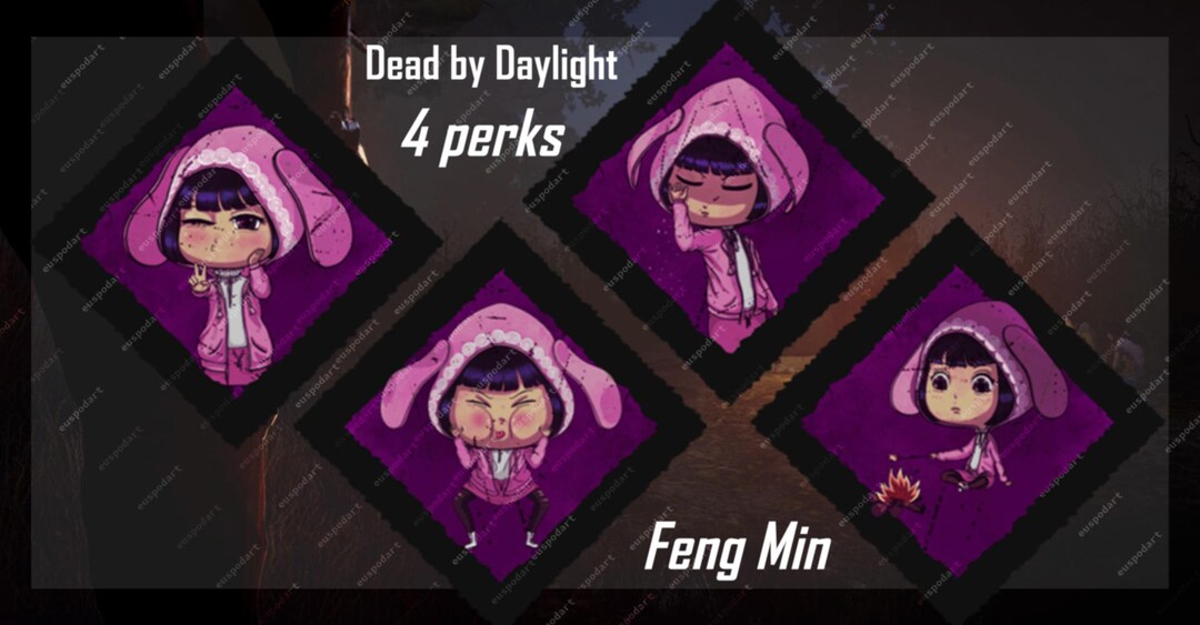 Dbd Bunny Feng Min 4 Perks Cover Png Files - Etsy