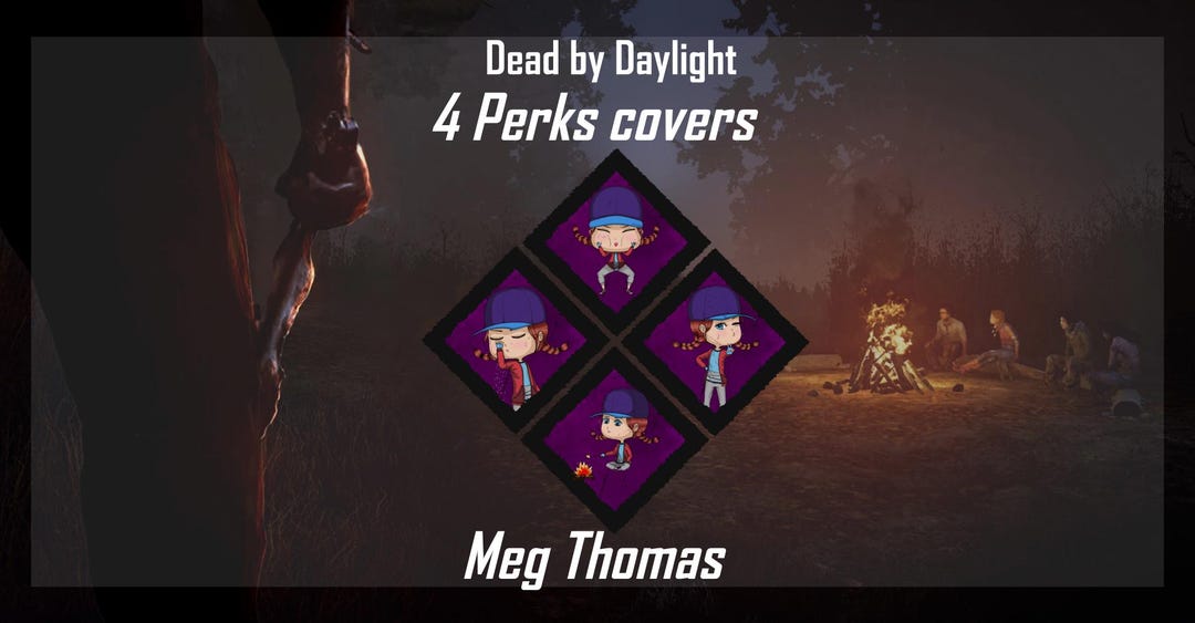 Dbd Meg Thomas 4 Perks Cover Png Files - Etsy