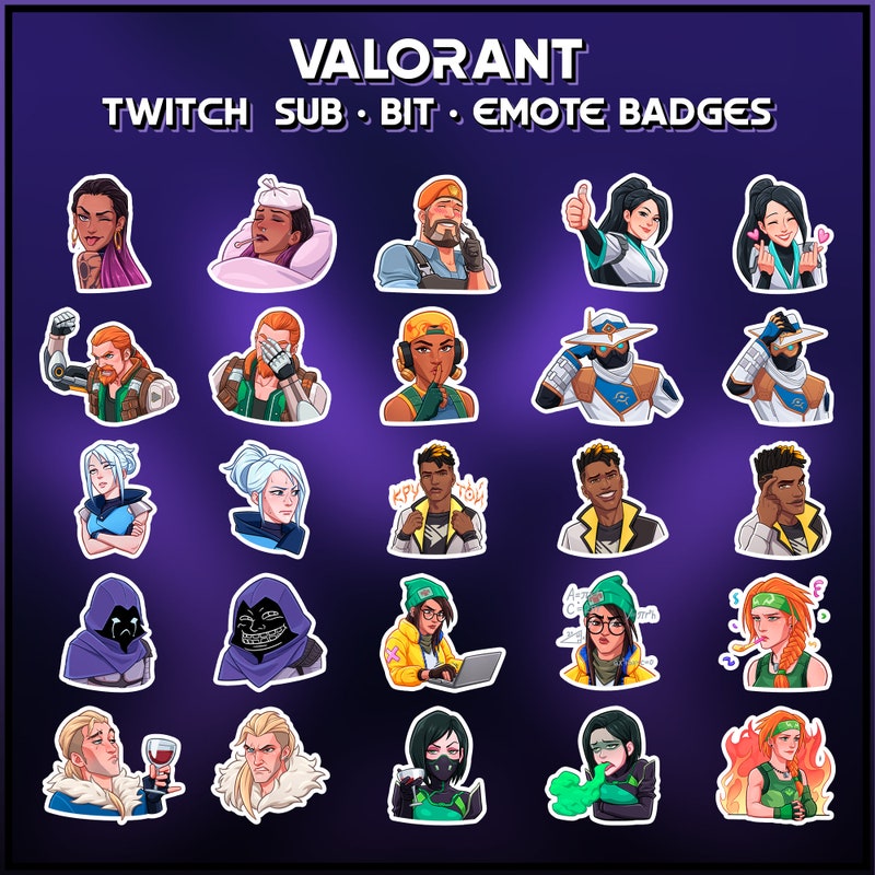 Valorant Stickers - Etsy