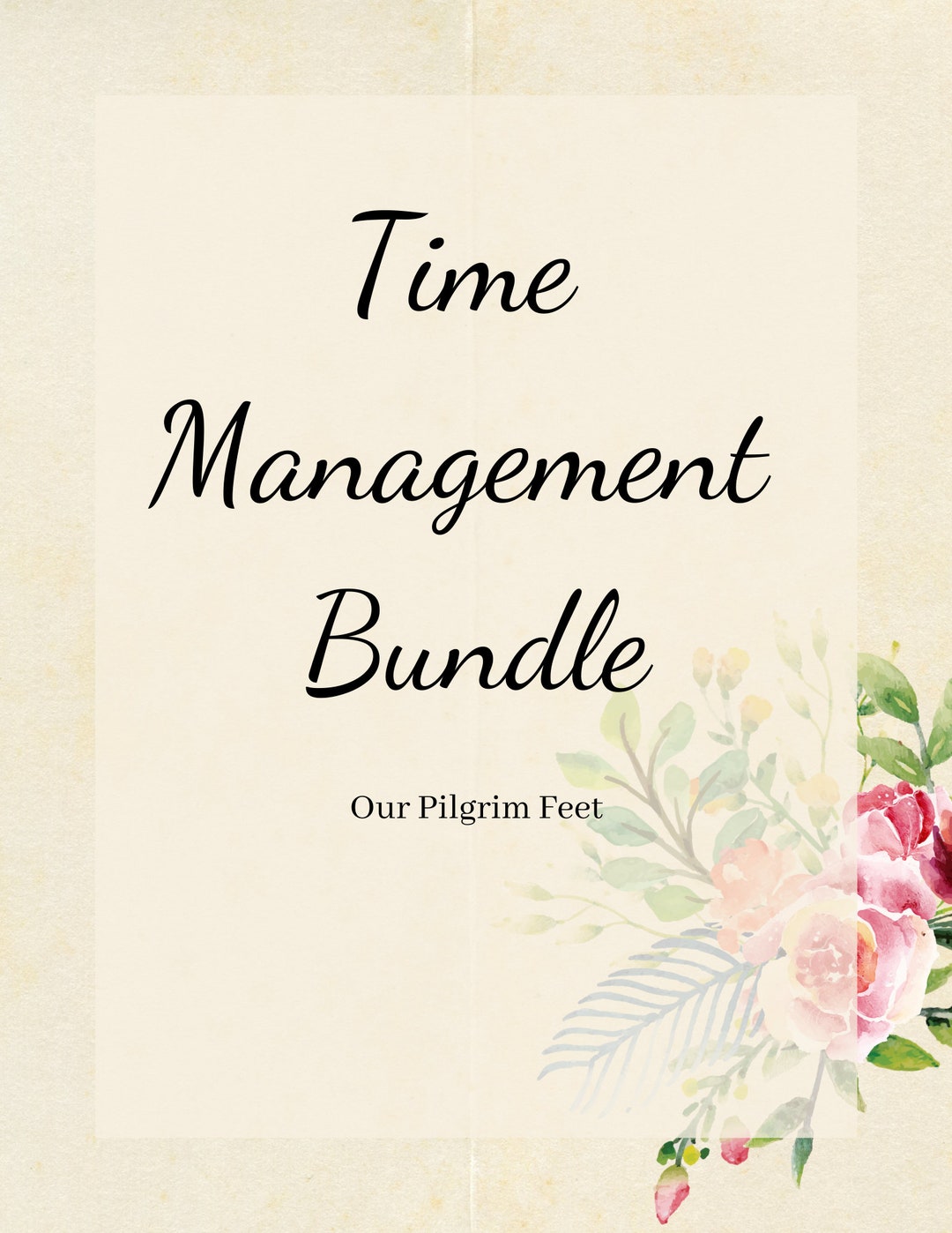 Floral Time Management Bundle - Etsy