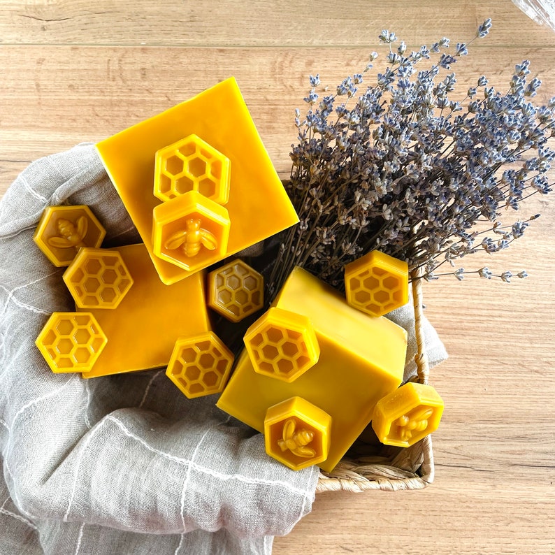 5 Lb Pure Beeswax Blocks: Natural Honey Scent, Candle & Skincare DIY - Etsy