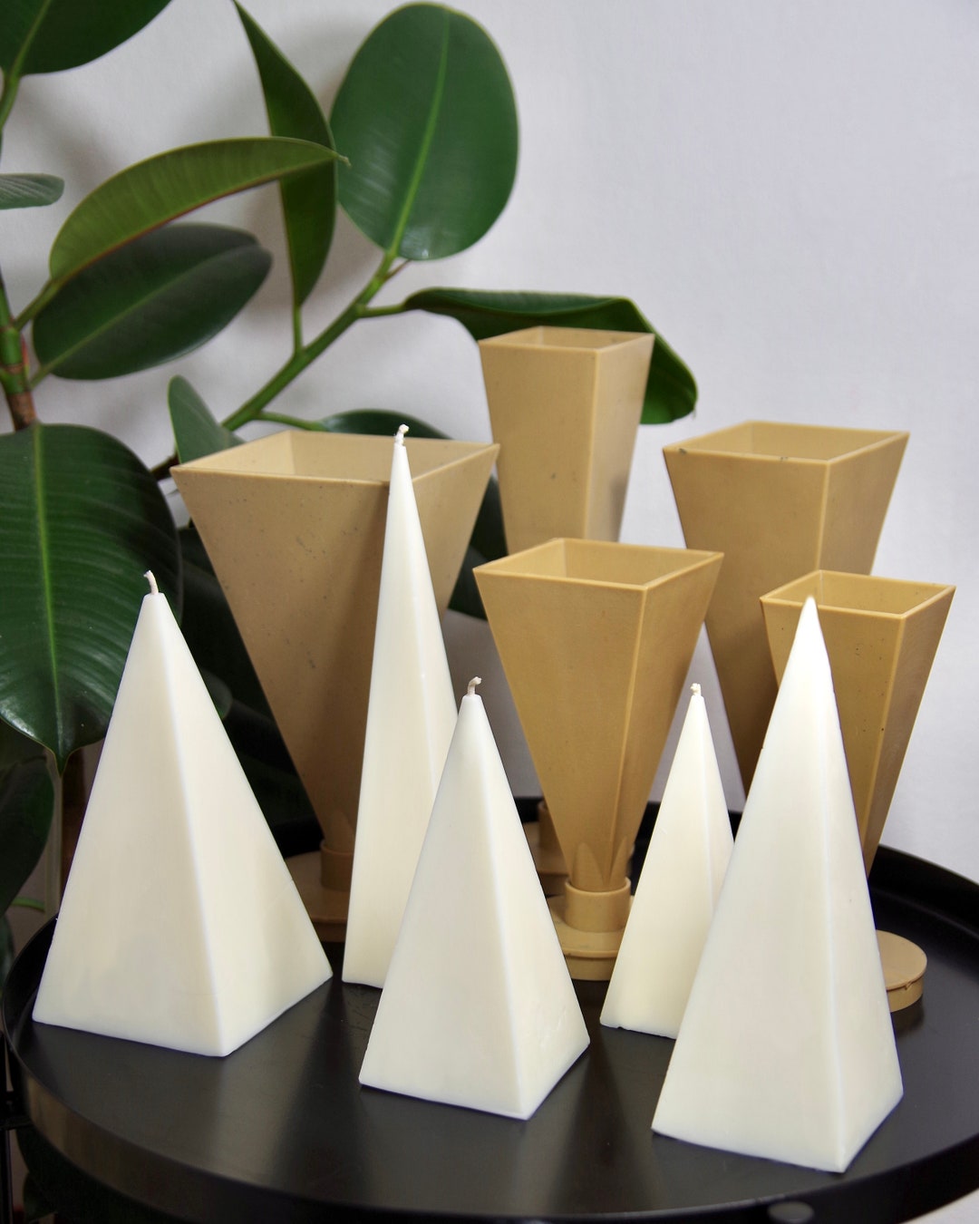 Geometric Candle Molds: Pillar, Cone, Quadruple Cone Shapes - Etsy