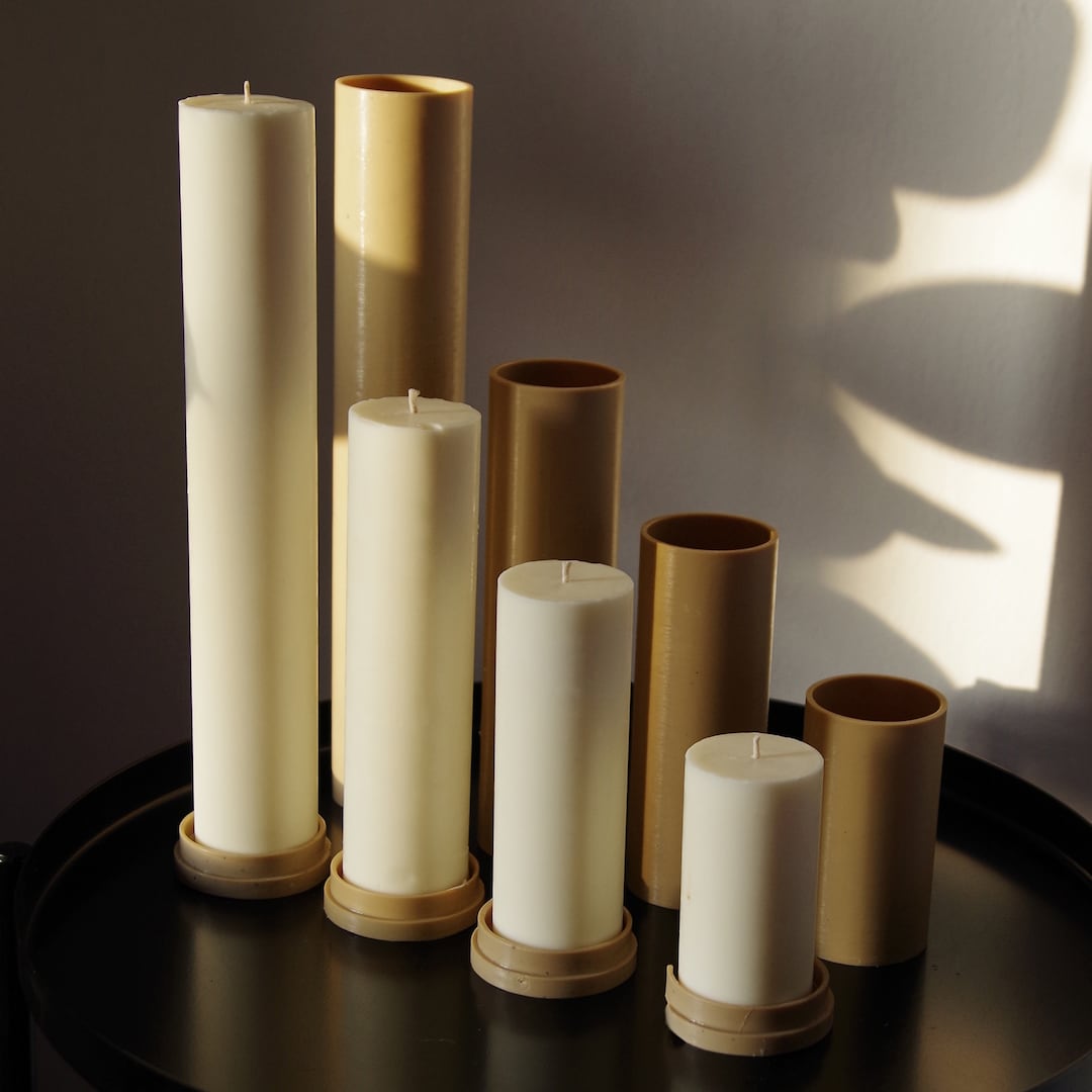 Cylindrical Pillar Candle Mold: DIY Candle Making Supplies (5cm/1.97 ...