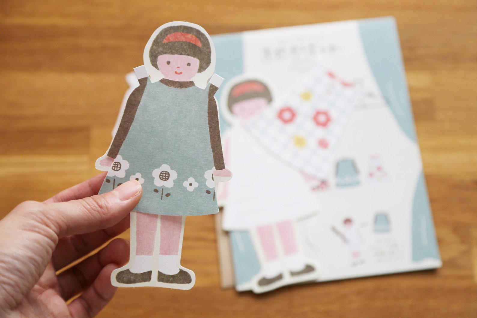 Japanese Washi Mini Letter Doll With Floral Dresses Set - Etsy