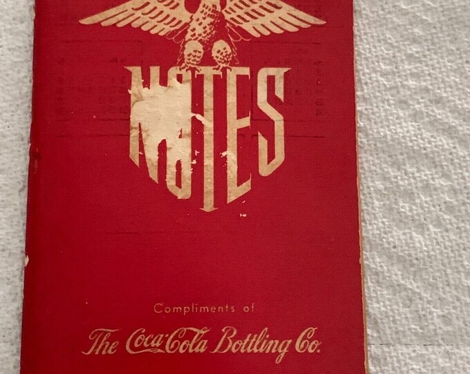 Vintage Coca Cola 1945 Plant Notebook Unused - Etsy