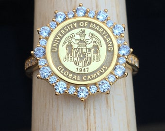 University of Maryland Signet Ring - Etsy