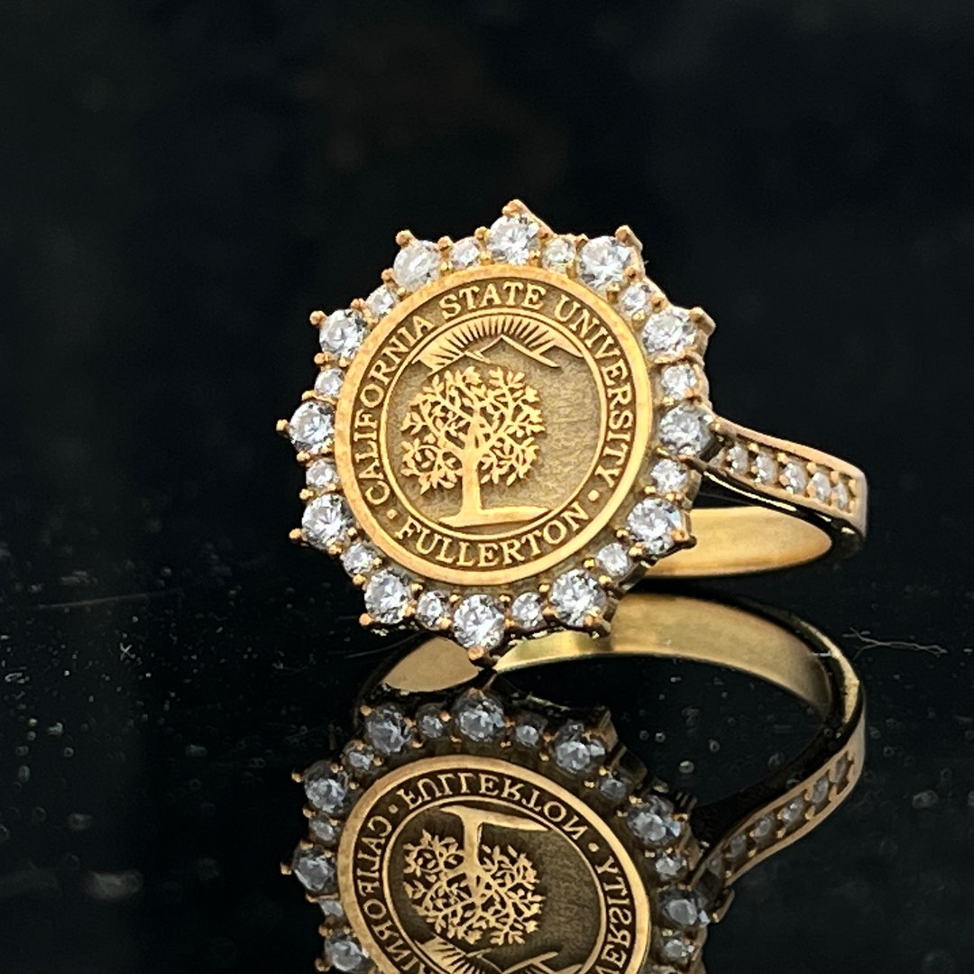 Personalized Class Ring for Women, Custom Graduation Ring, University ...