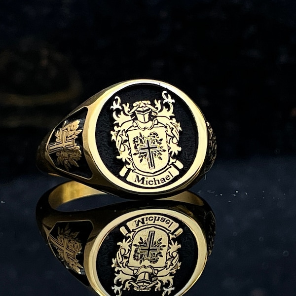 Family Crest Ring - Etsy