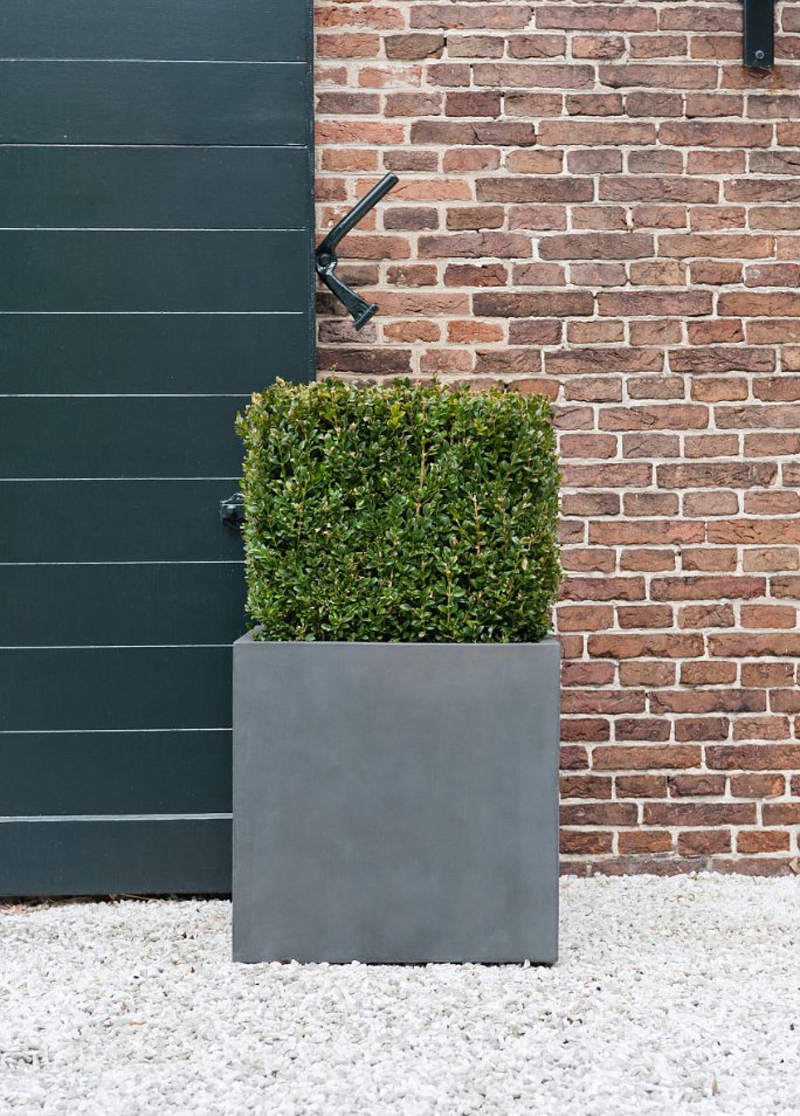 Premium Large Grey Square Concrete Fibrestone Handmade Block - Etsy UK