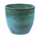 Large Round Outdoor Ceramic Turquoise Glossy Blue Planter Pot - Etsy