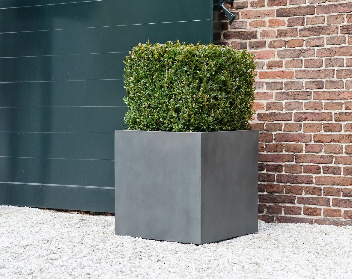Premium Large Grey Square Concrete Fibrestone Handmade Block - Etsy UK