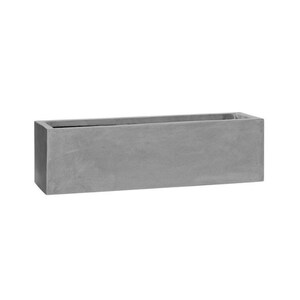 Premium Large Grey Rectangular Concrete Window Box Planter Outdoor ...