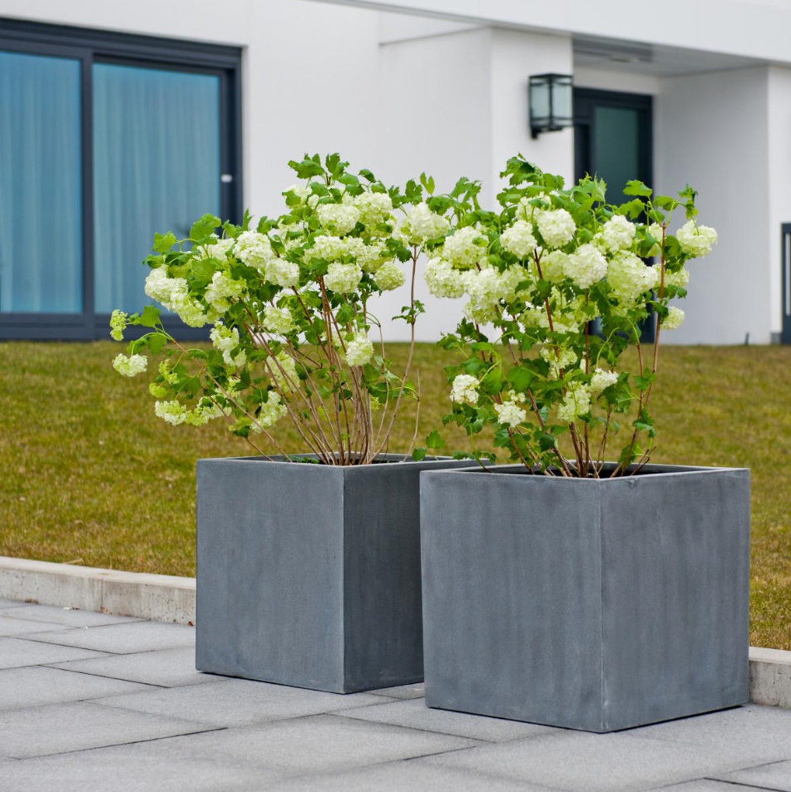 Premium Large Grey Square Concrete Fibrestone Handmade Block - Etsy UK