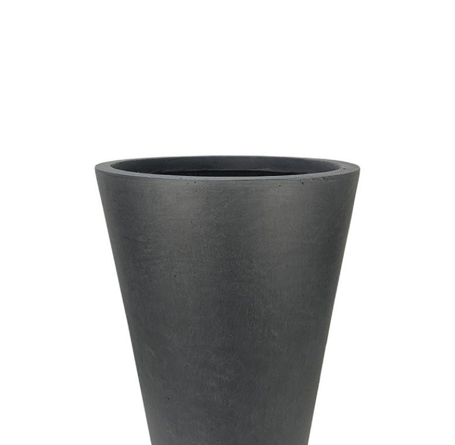 Modern Contemporary Round Tall Stone Vase Dark Grey in Light - Etsy UK