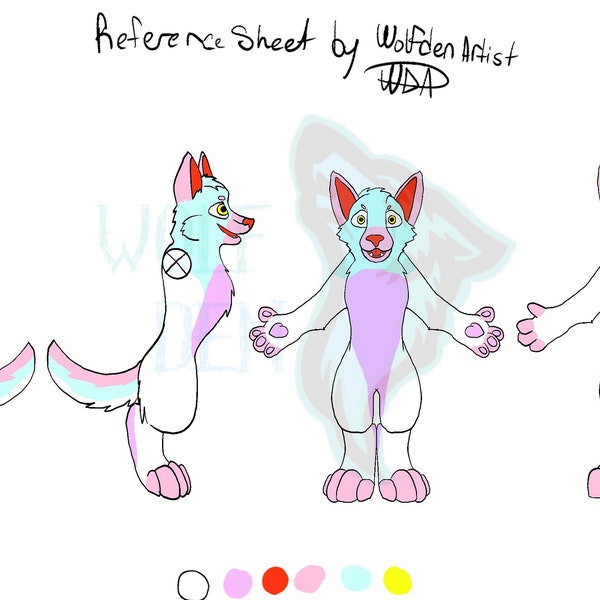 Wolf Furry Ref Sheet - Etsy