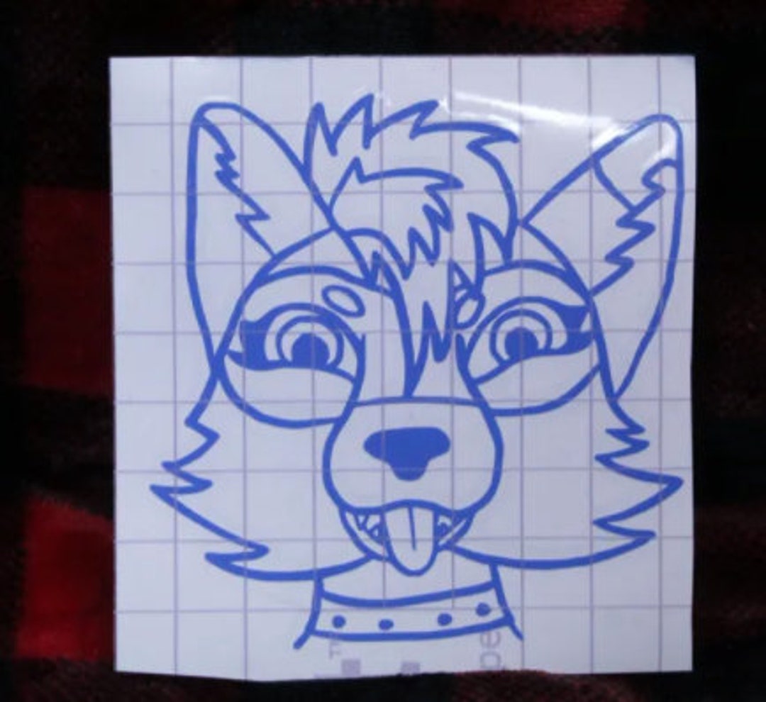 Pyro Furry Fursona Custom Vinyl Car Decal - Etsy