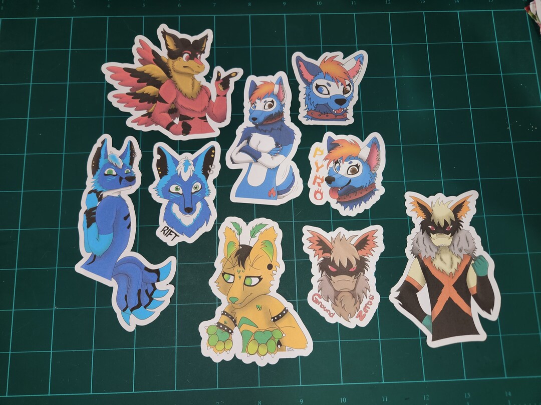 Furry Sticker Bundle Pack or Single - Etsy