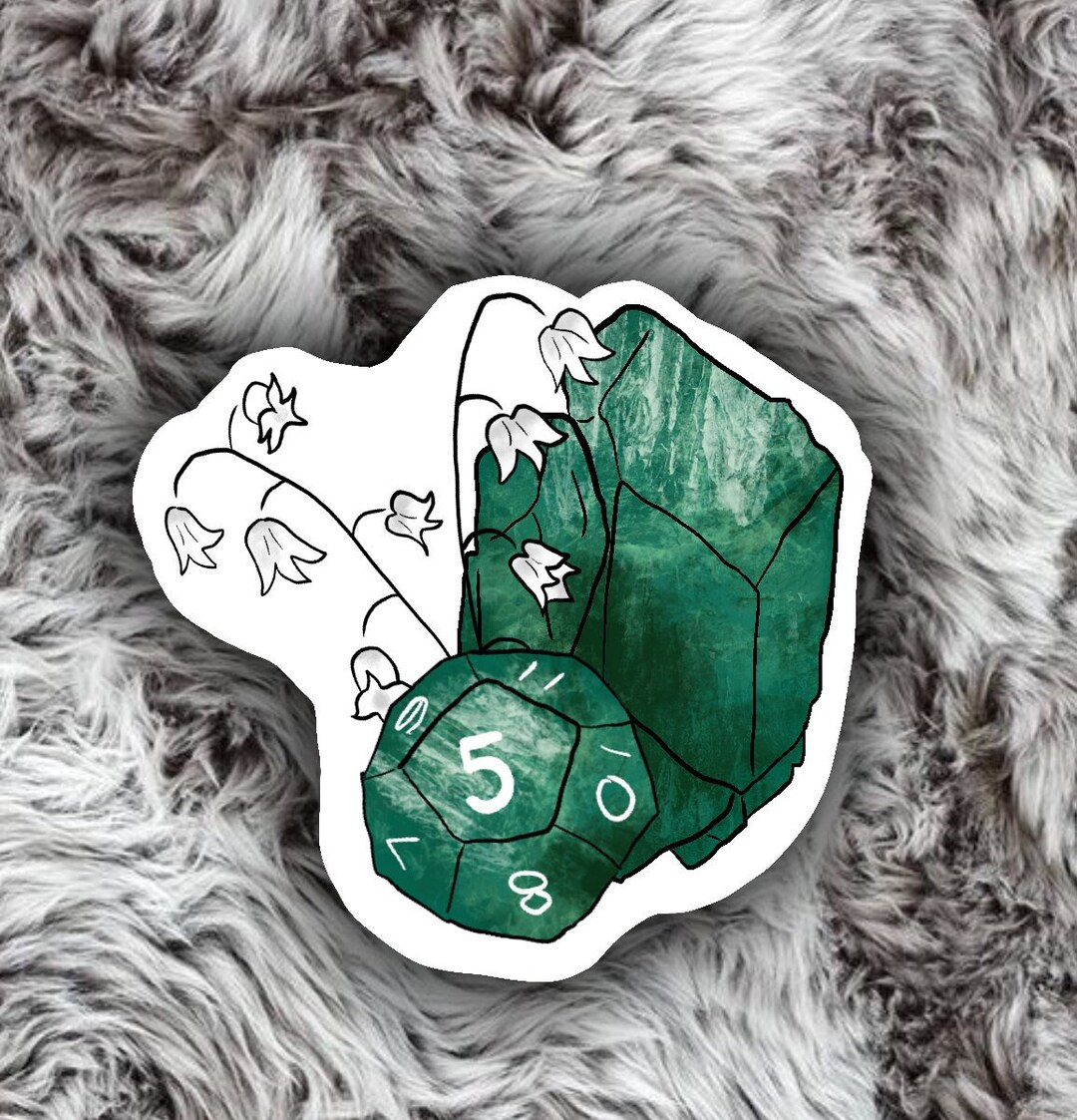 Dnd Lily of the Valley Emerald May Birthstone Birth Flower Sticker With ...