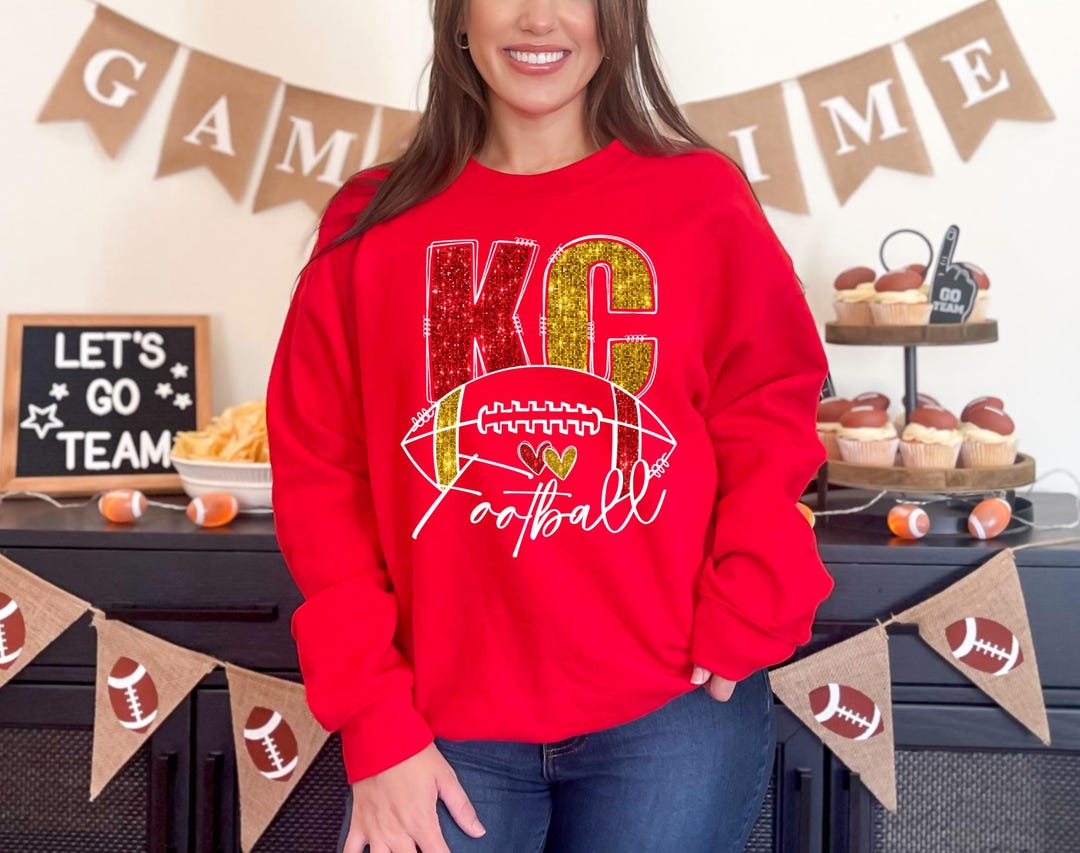 KC Chiefs Shirt KC Chiefs KC Football Sweatshirt Football Fan Gift ...