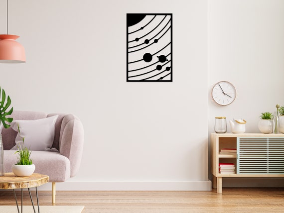 Solar System Metal Art Planets Wall Decor Universe Wall Art - Etsy