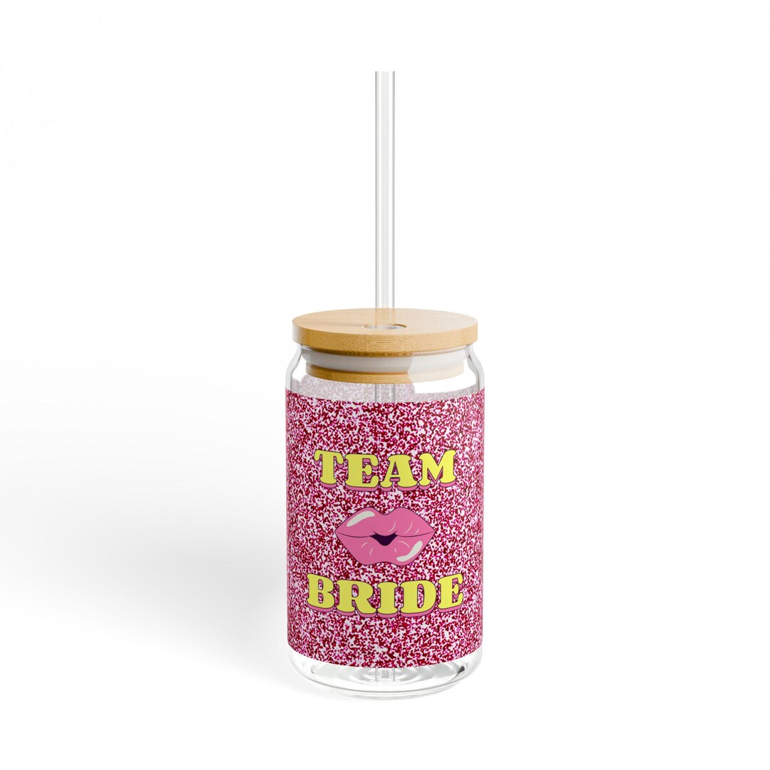 Bride Squad Sipper Glass, Team Bride Party Drinkware, Wedding Gift ...