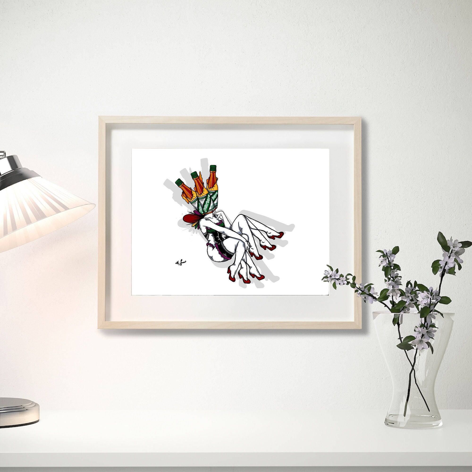 Germany Underberg Chicago Pin up Colorful Abstract Art Print, Poster ...