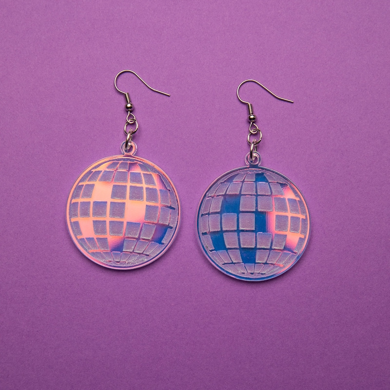 Disco Earrings - Etsy
