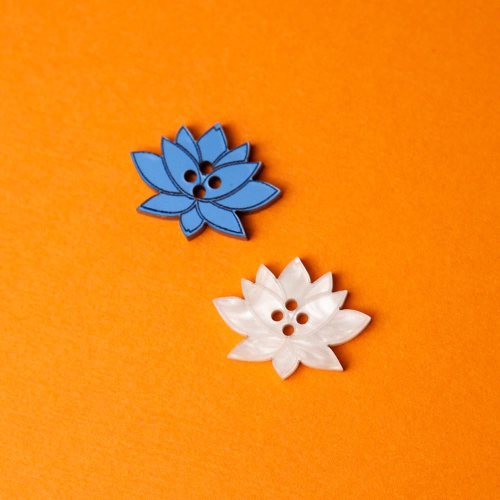 Lotus Flower Sewing Button Crochet Button Knitting Button Decorative ...