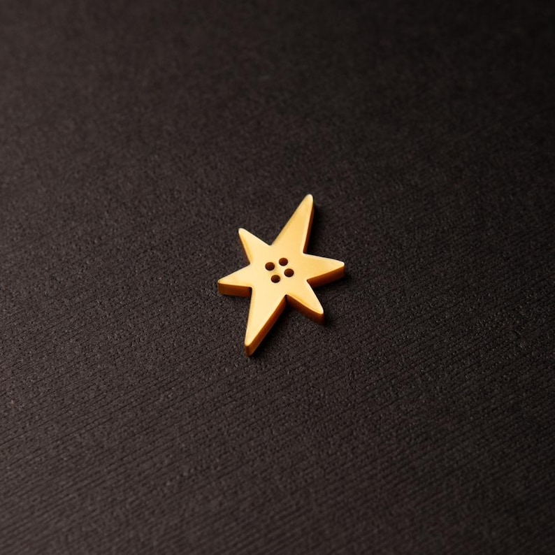 Star Sewing Button Crochet Button Knitting Button Doll Making ...