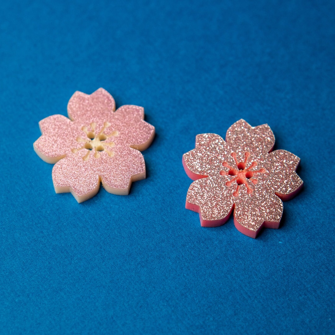 Sakura Cherry Blossom Sewing Button Crochet Button Knitting Button ...