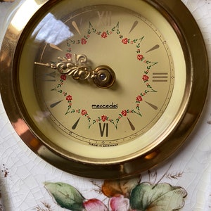 Vintage West German Hand Painted Clock - Etsy