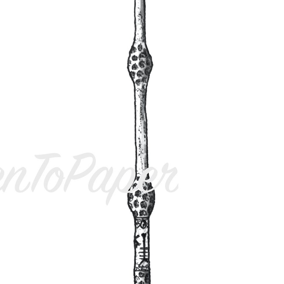 Elder Wand Illustration - DIGITAL DOWNLOAD - Etsy