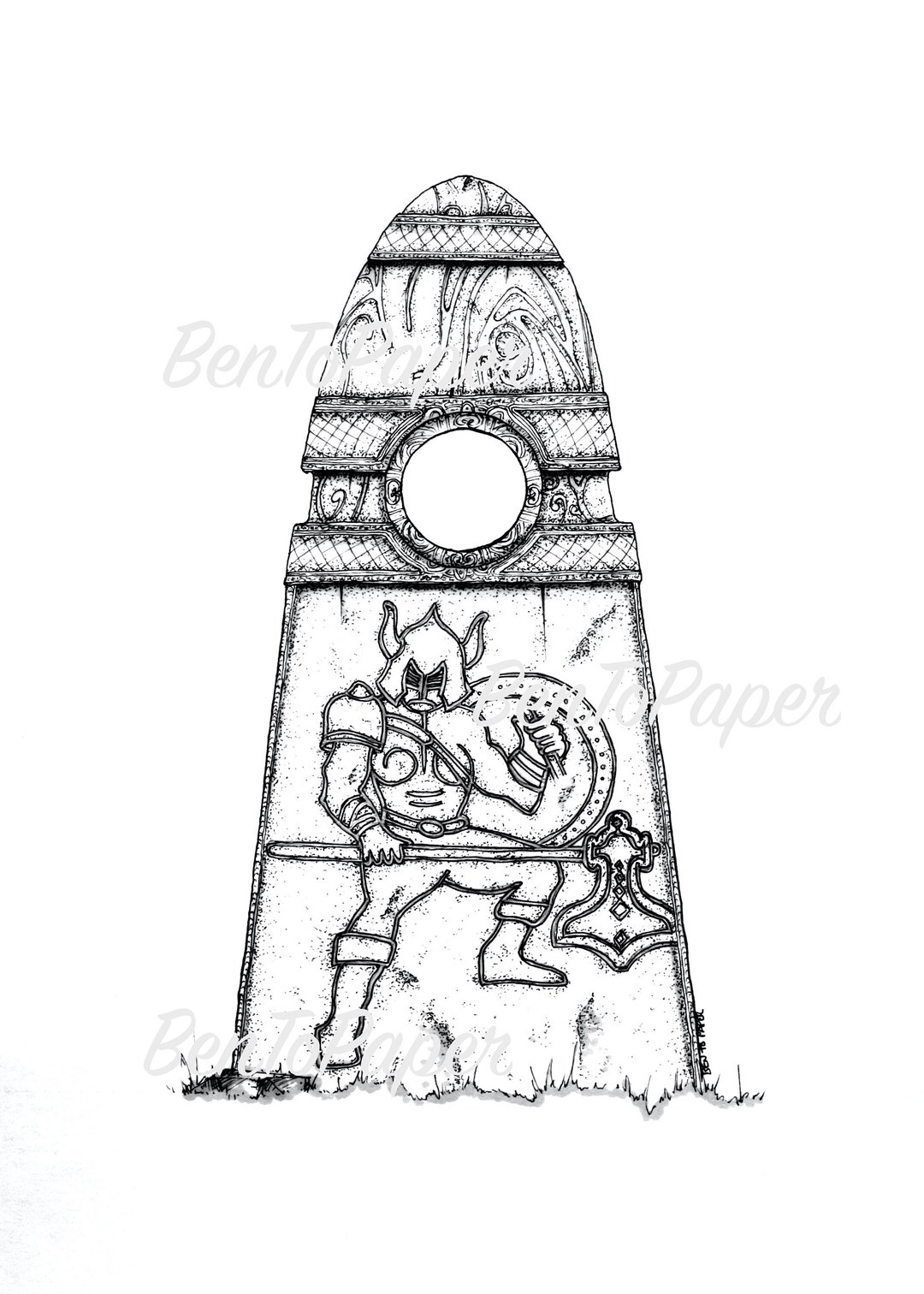 Elder Scrolls Skyrim Warrior Standing Stone - DIGITAL DOWNLOAD - Etsy
