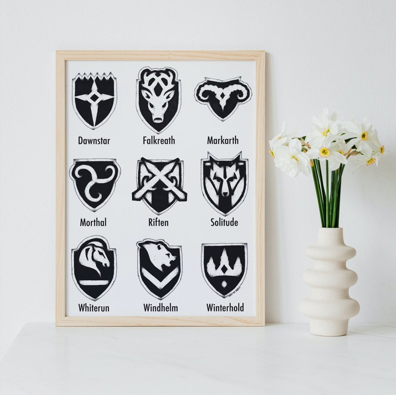 Skyrim Town Sigils - DIGITAL DOWNLOAD - Etsy